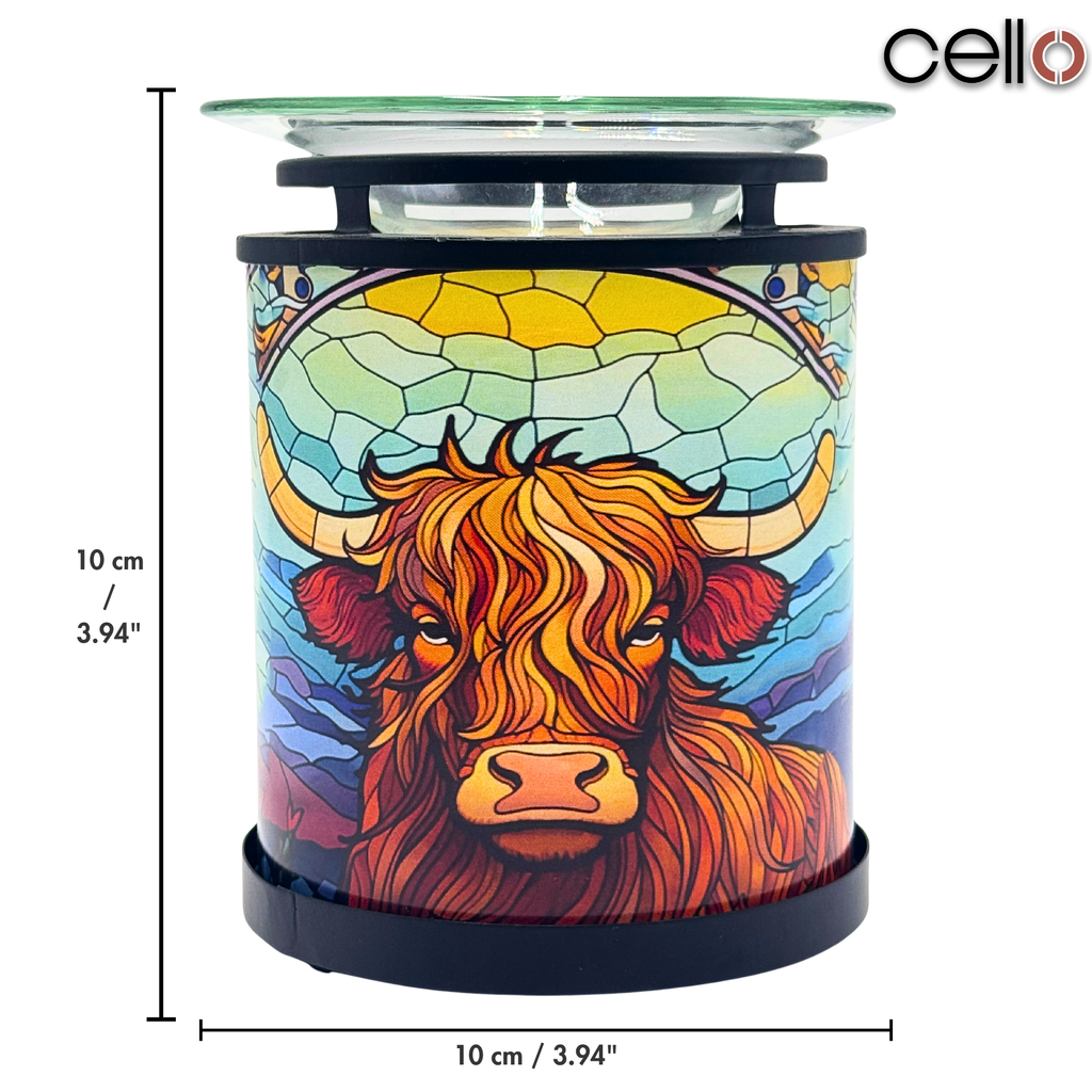 Highland Cow Tealight Wax Warmer – Cello Scented Burner | Collectables