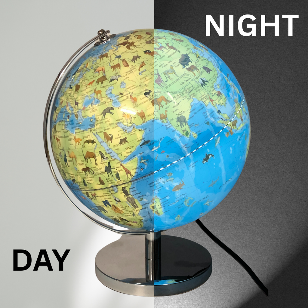 Gleneagles 25cm Light-Up Kids Globe, Plug-In Educational Night Light