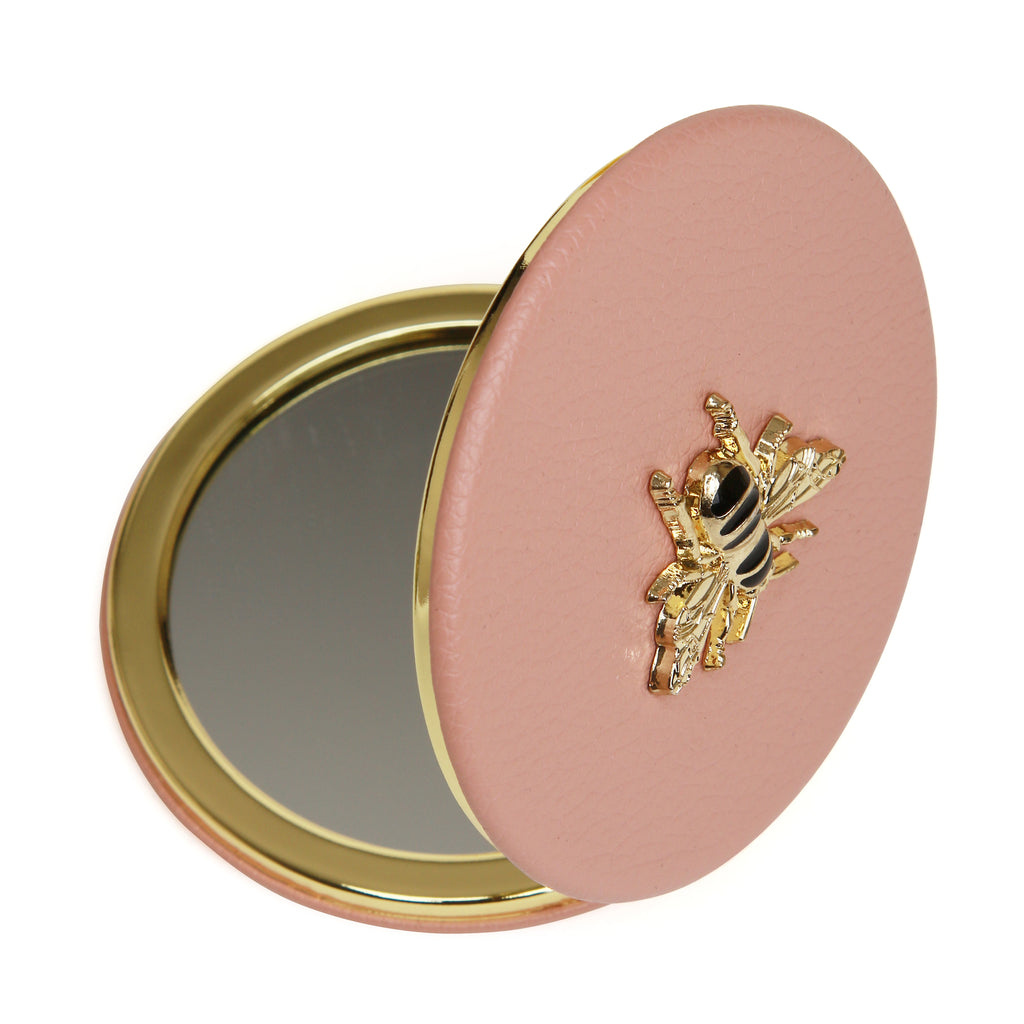 Alice Wheeler Compact Round Mirror - Pink | Collectables