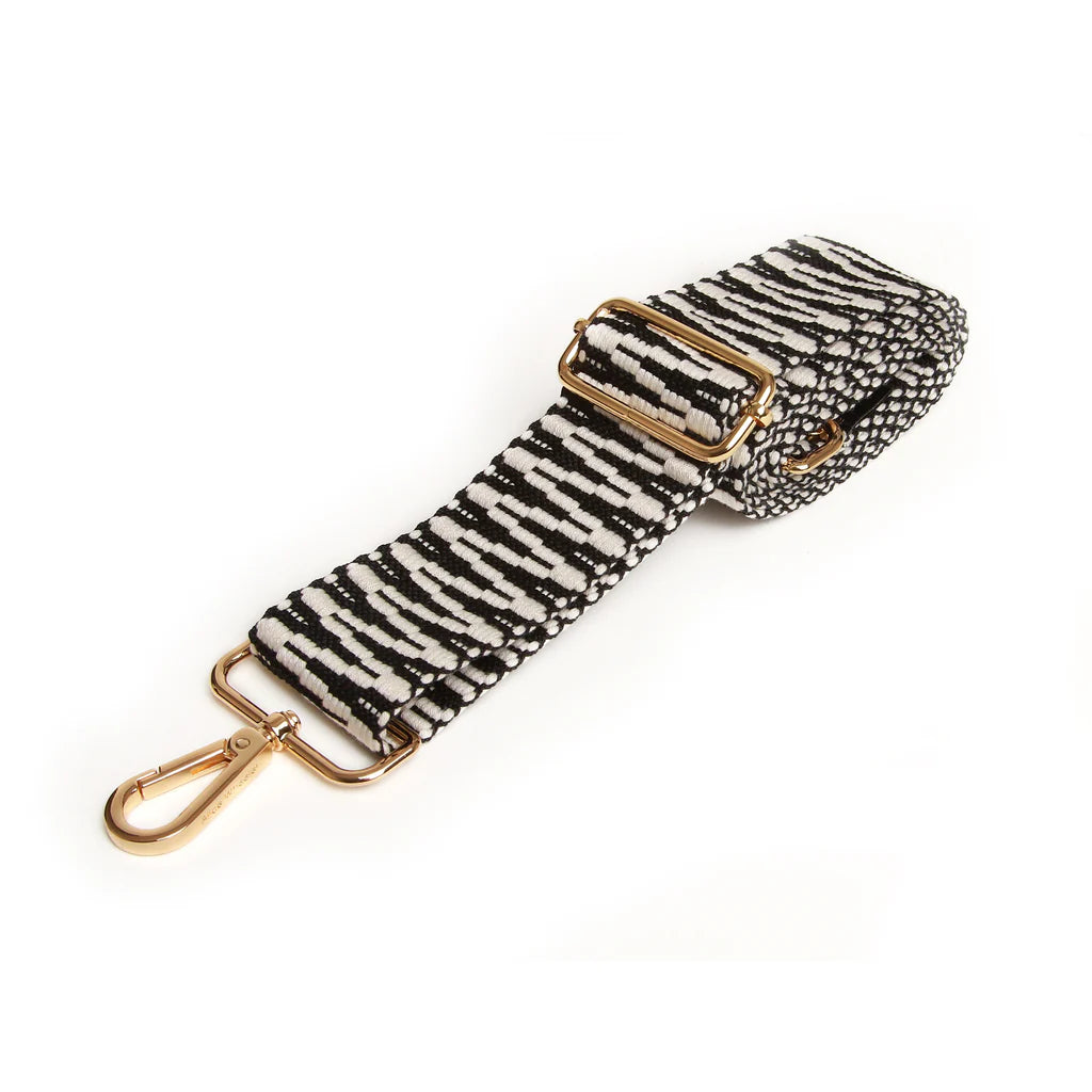 Alice Wheeler Shoulder Strap - Zig Zag Black & White | Collectables