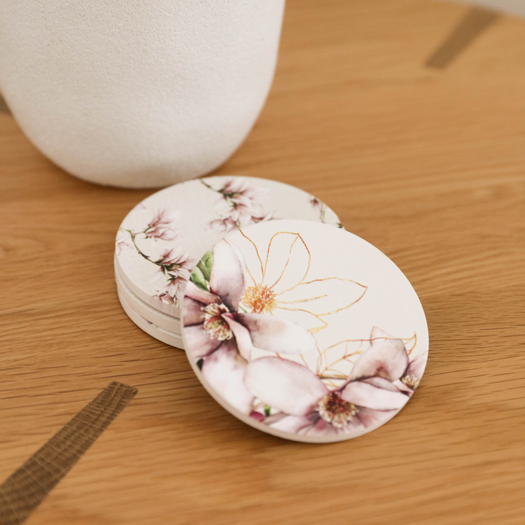 Splosh Blossom Ceramic Coaster Petal Gold | Collectables