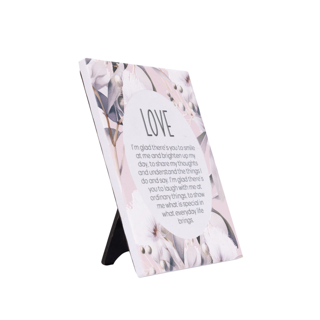 Splosh - Love Verse Sign - Native Blooms | Collectables