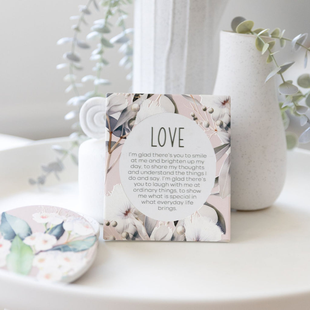 Splosh - Love Verse Sign - Native Blooms | Collectables