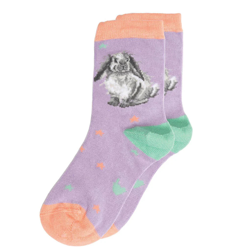 Wrendale Designs Rosie Rabbit Size 6-8 1/2 Children's Socks (Rabbit ...