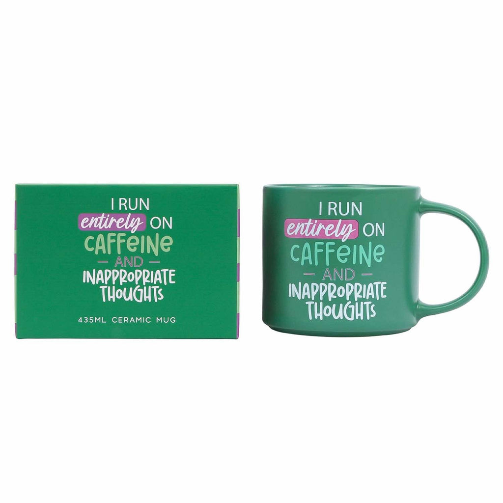 Splosh Cheeky Mug Caffeine | Funny Witty Coffee Mug