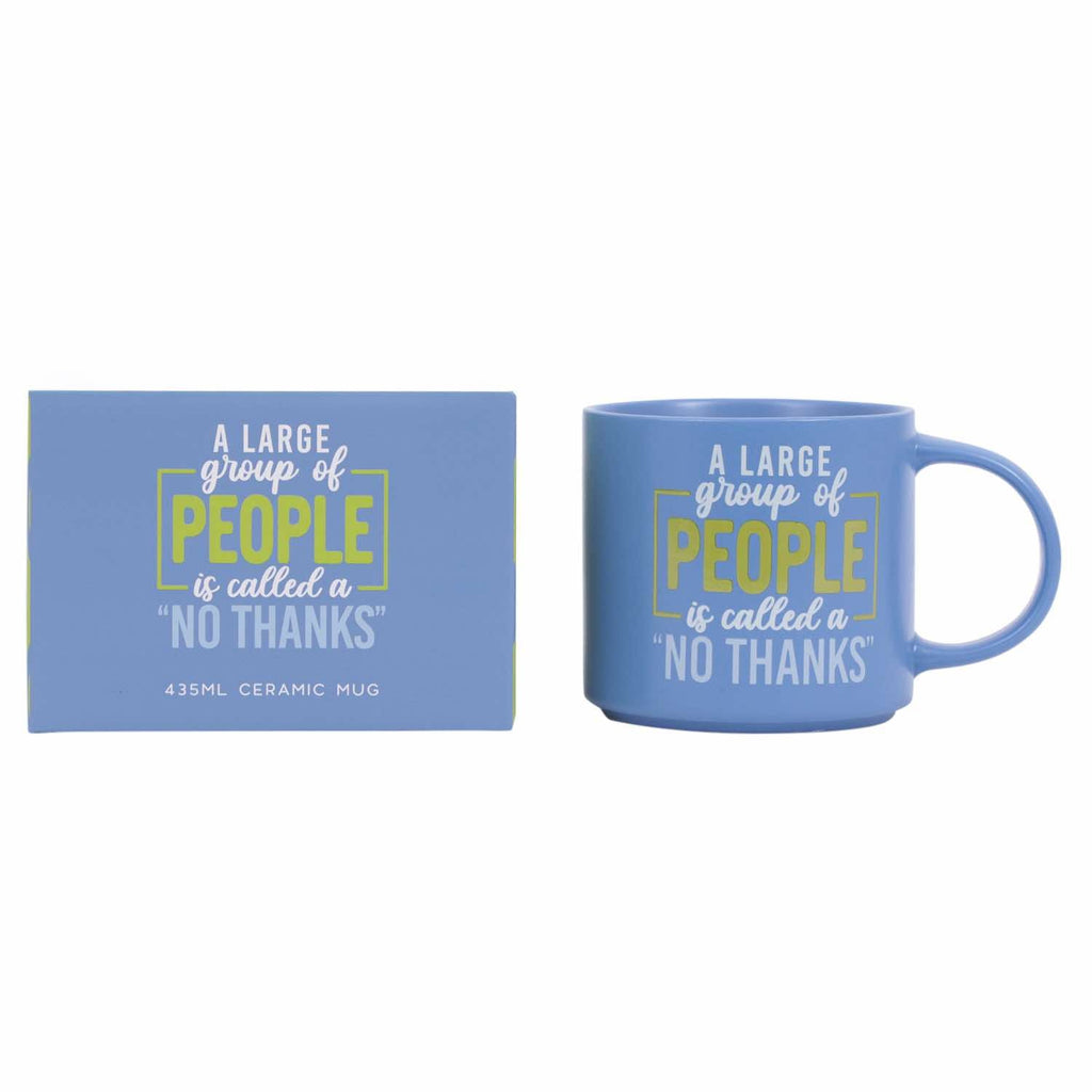 Splosh Cheeky Mug No Thanks | Witty Funny Coffee Mug