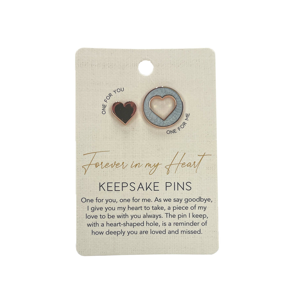 Forever Connected Heart Keepsake Pins – Enamel Pins Gift