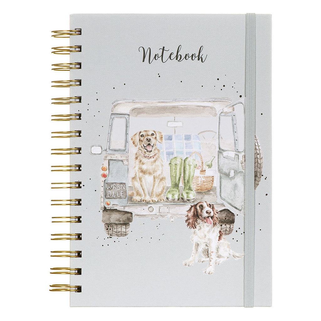 Wrendale Designs A5 Dog Notebook - Paws for a Picnic (Green) | Collectables