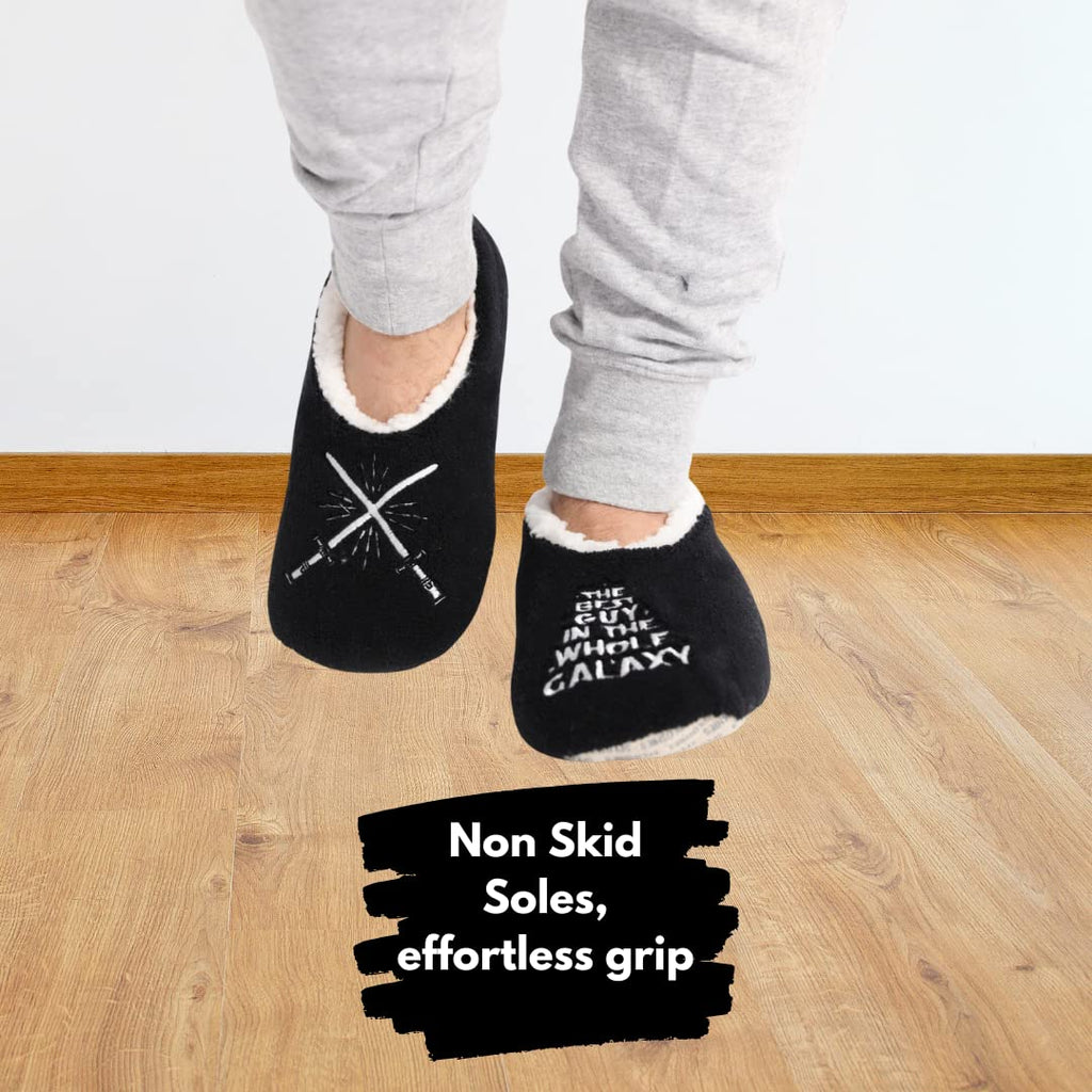 Splosh Mens Black Space Slippers | Collectables