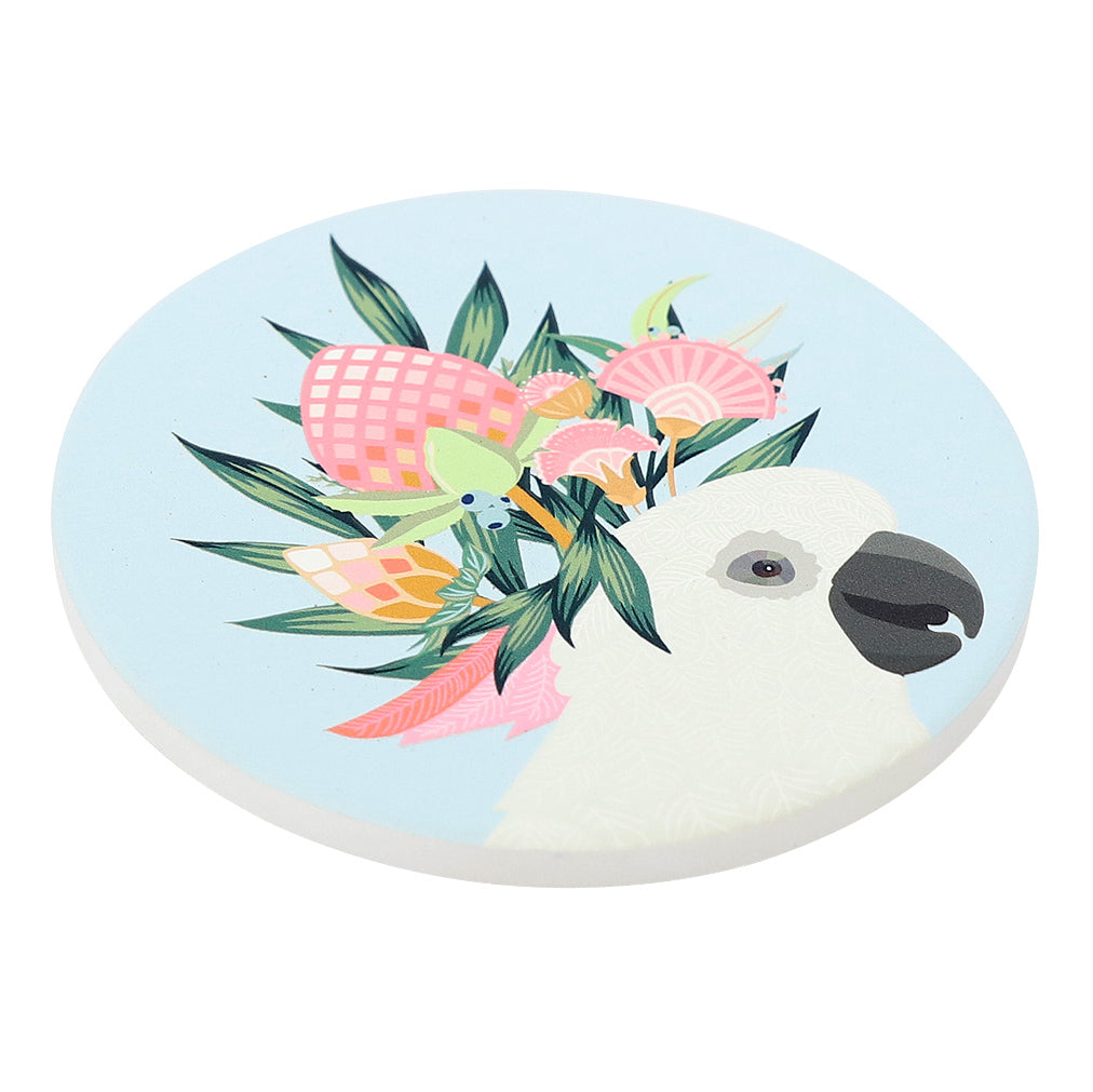 Splosh - Botanica White Cockatoo Ceramic Coaster | Collectables